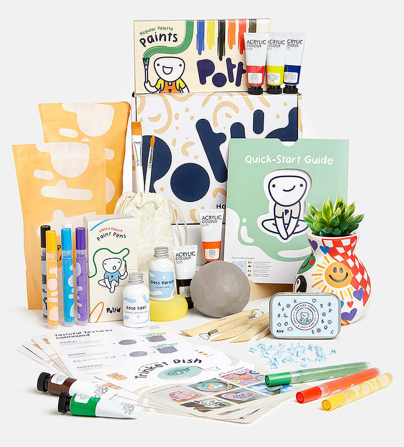 Pott'd Air Dry Clay Home Pottery Kit - Deluxe – Pott'd UK